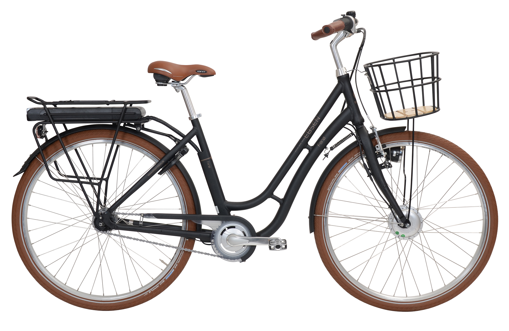 Fanø Lady Retro 28 dame el cykel med kurv 2017